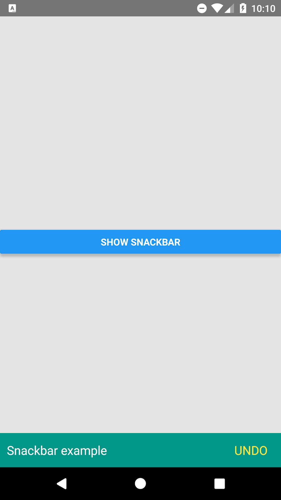 Create Custom Snackbar Component Example In React Native- Android ... Create Custom Snackbar Component Example In React Native- Android ...