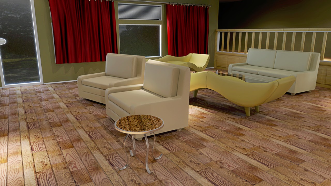 3D Works: Interior Modeling in Maya