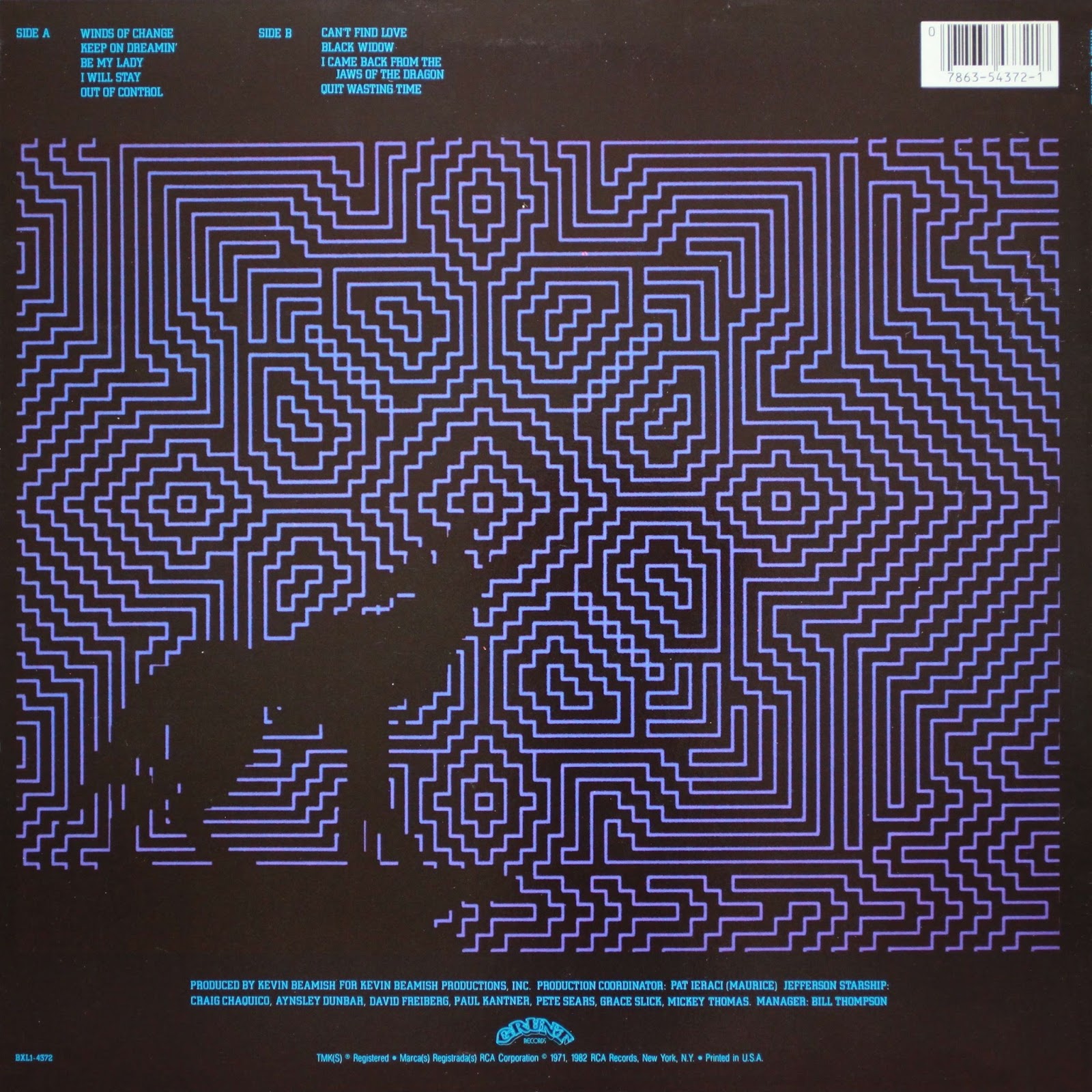 1982 Winds Of Change - Jefferson Starship - Rockronología