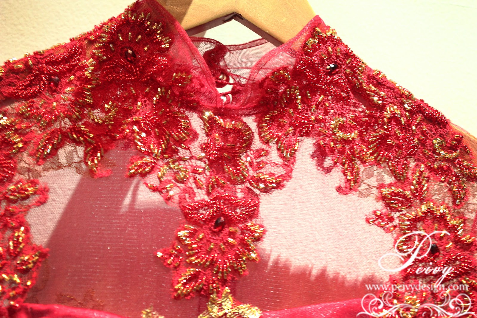 Peivy' for Your Special Moments: Red Kebaya for Weddding Celebration ...