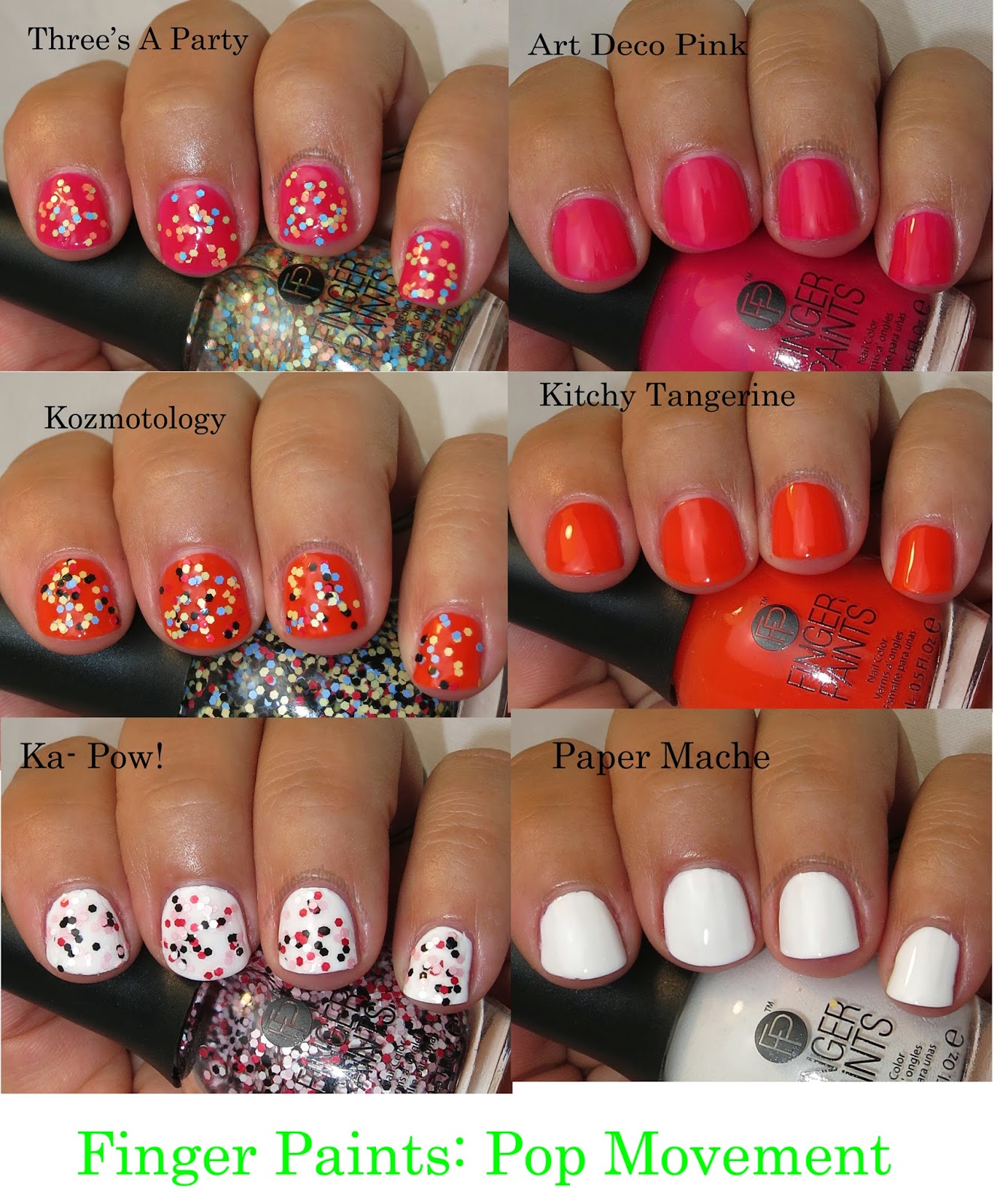 The Manicured Monkey: Finger Paints: Pastel Pop Movement- swatches