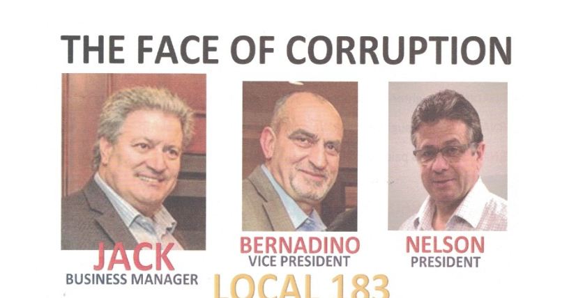 Labourers 183: Liuna local 183 faces of corruption