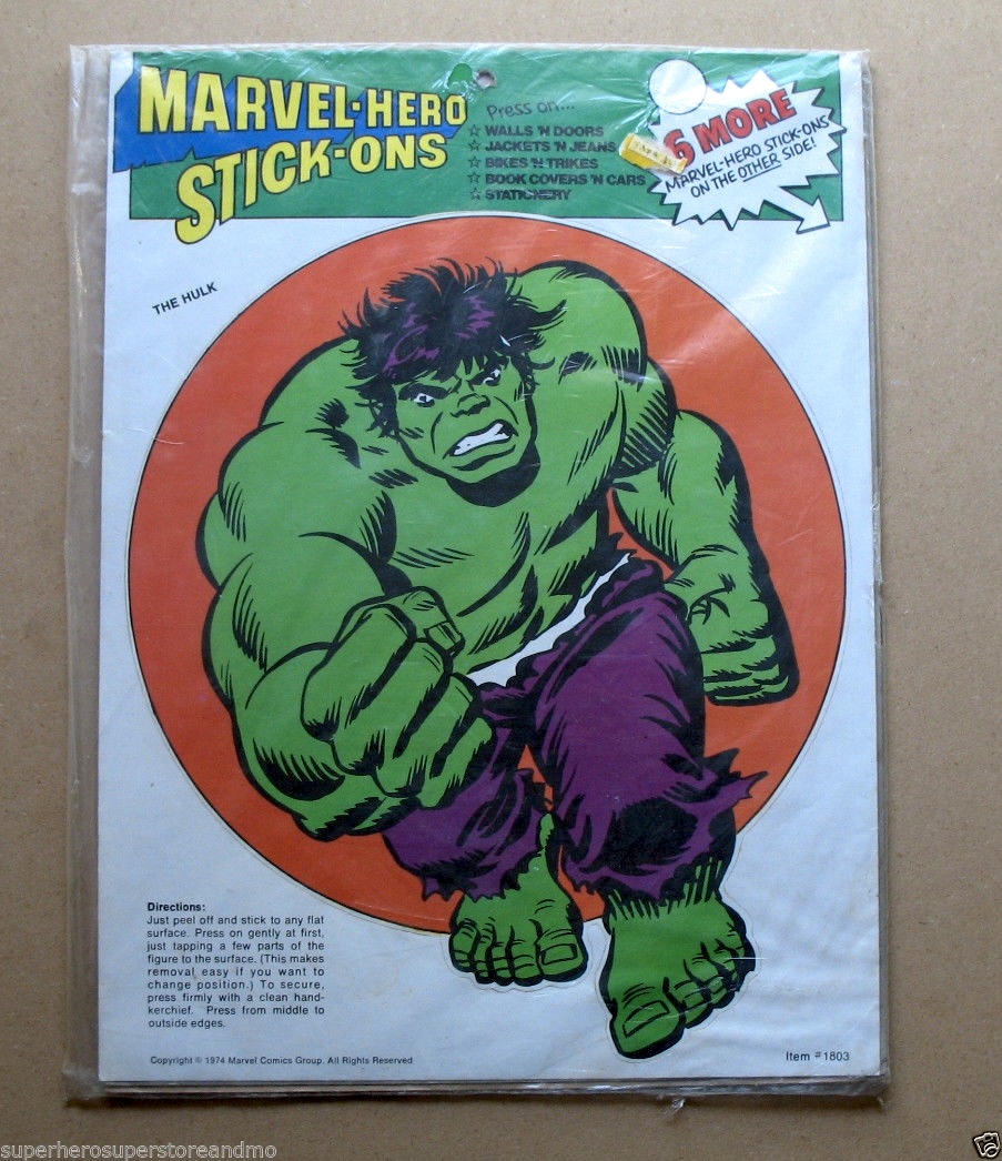Pop Culture Safari!: Pop Artifacts: Marvel Comics Stick-Ons