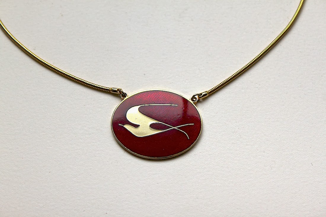 LuckyPatina: Quebec Modernist Enamel Jewelry