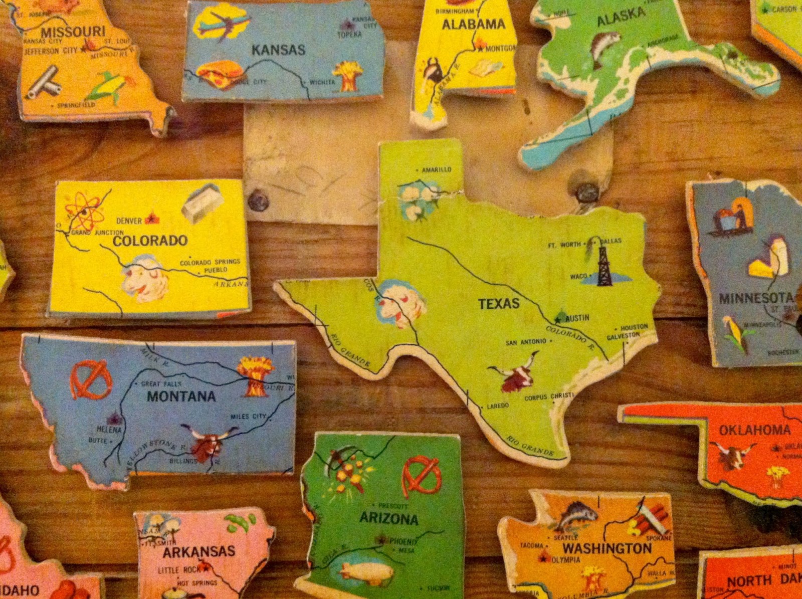 Lucky Number13: Follow Me To Bloglovin' + Vintage State Magnets