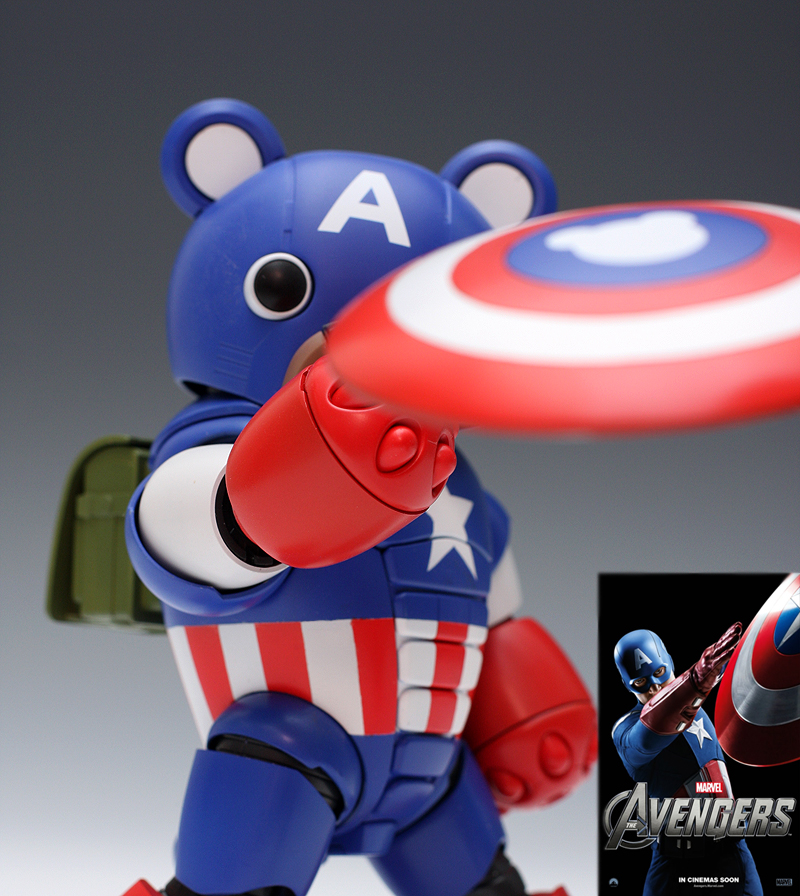 welovetoys: Bearvengers Series no.2 CAPTAIN-BEAR by FIGUREIN