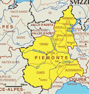 Mappa di Piemonte Regionale | Italia Mappa Regionale
