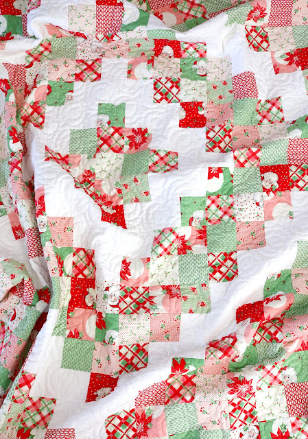 A Bright Corner: Diamond Patchwork Quilt Tutorial