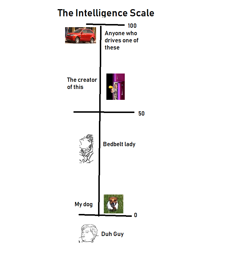 SCaM (Saturn Car Memes): Intelligence Scale