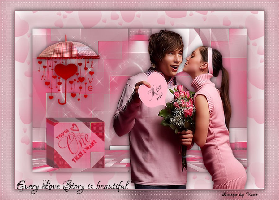 Louise's Tubes Pause-Psp: #352 Preview Tube Pink Couple Valentine