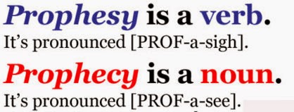 Eezee English Zone: Prophecy or Prophesy?