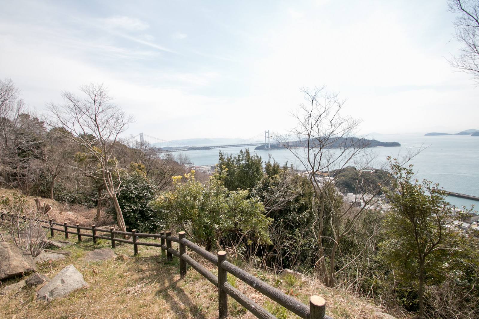 Shimotsui Castle -Castle looking down straight and bridge- | Japan ...