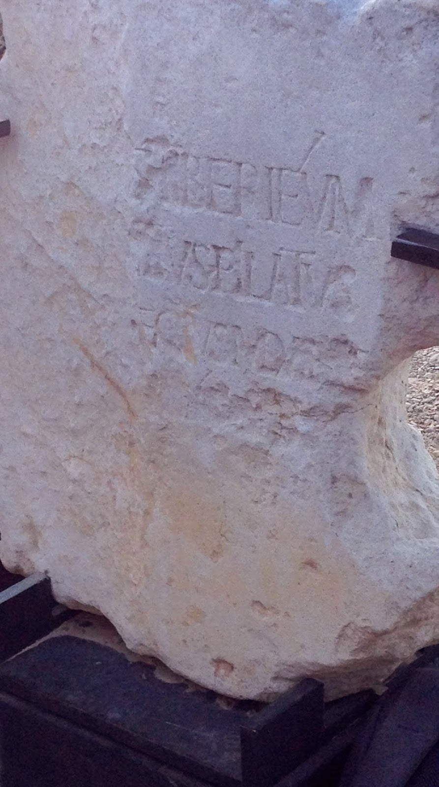 Vintage Grace: Caesarea Maritima-Two- The Pilate Stone