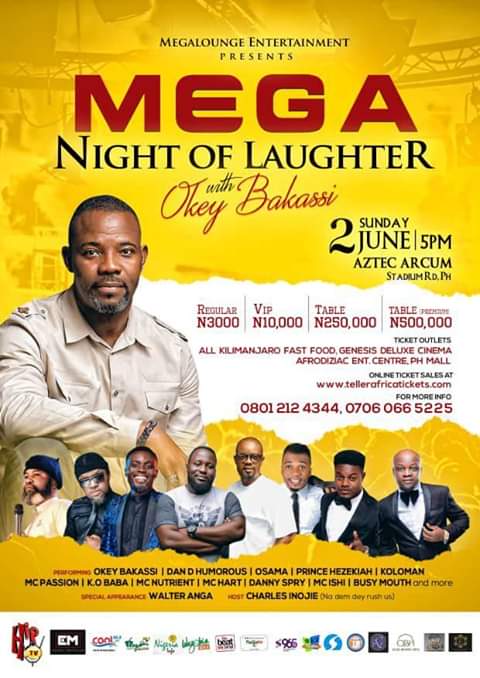[Event] Mega Night of Laughter with Okey Bakassi live in Port Harcourt