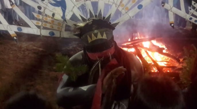 White Wolf : Traditional Apache Crown Dancers Perform a Healing Dance ...