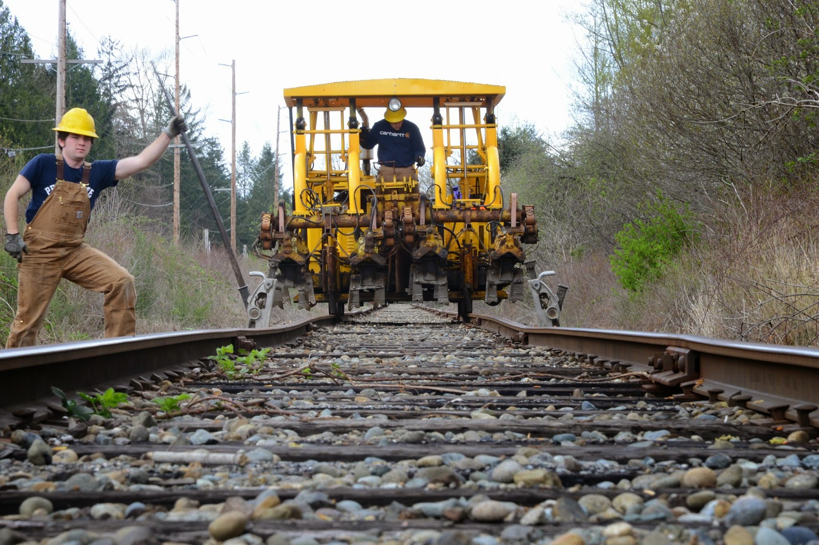 Northwest Railway Museum Blog: Tamping for a better ride