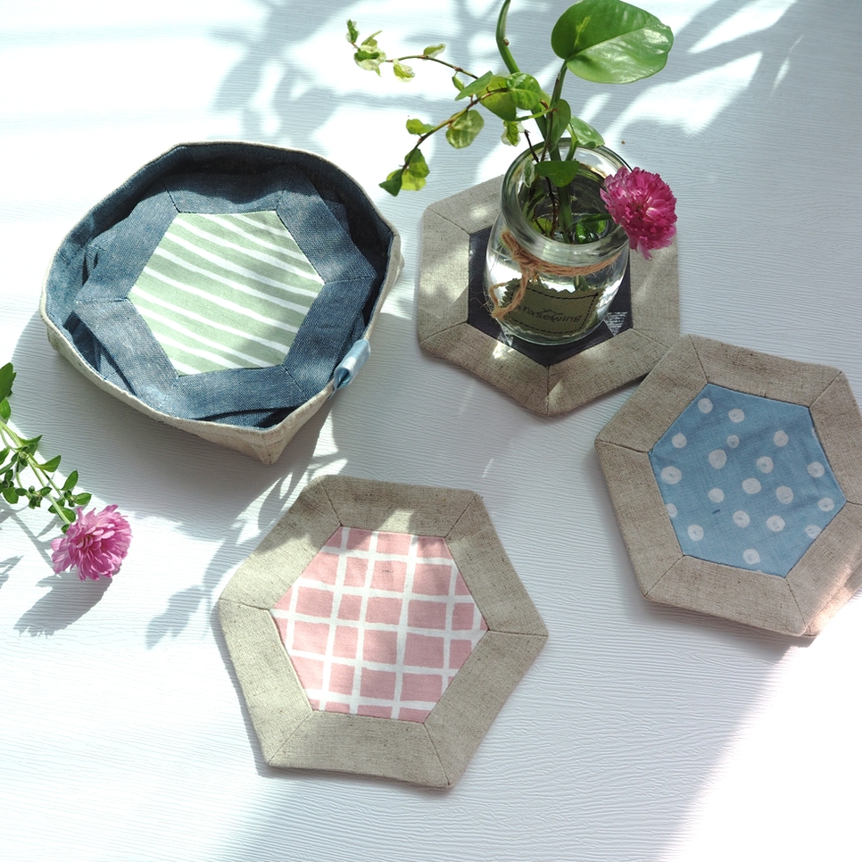 DIY Hexagon Coaster ~ Free-Tutorial.net