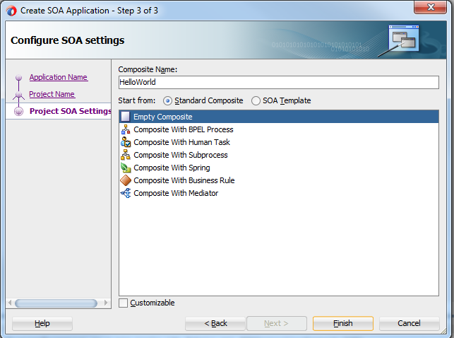 Tips & Tricks on Oracle Technology: SOA12C: Getting started – Hello World project SOA