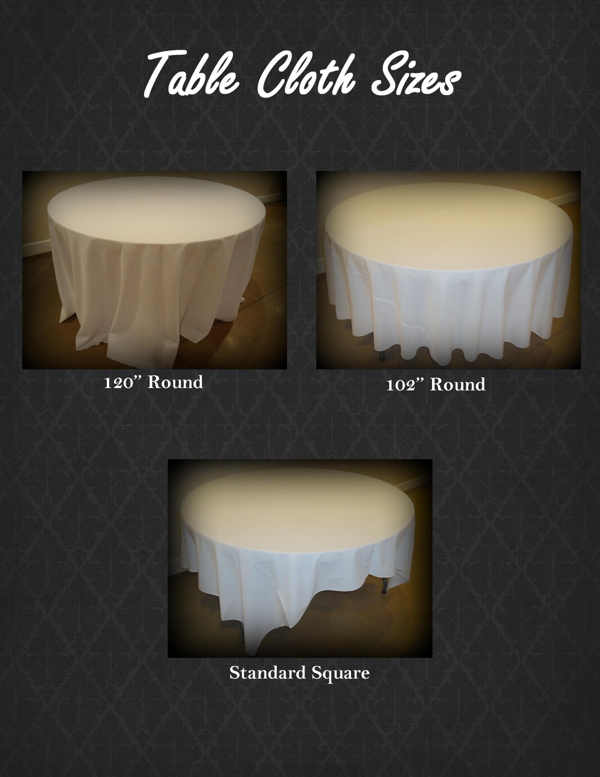 Castle Manor: Tablecloths Available