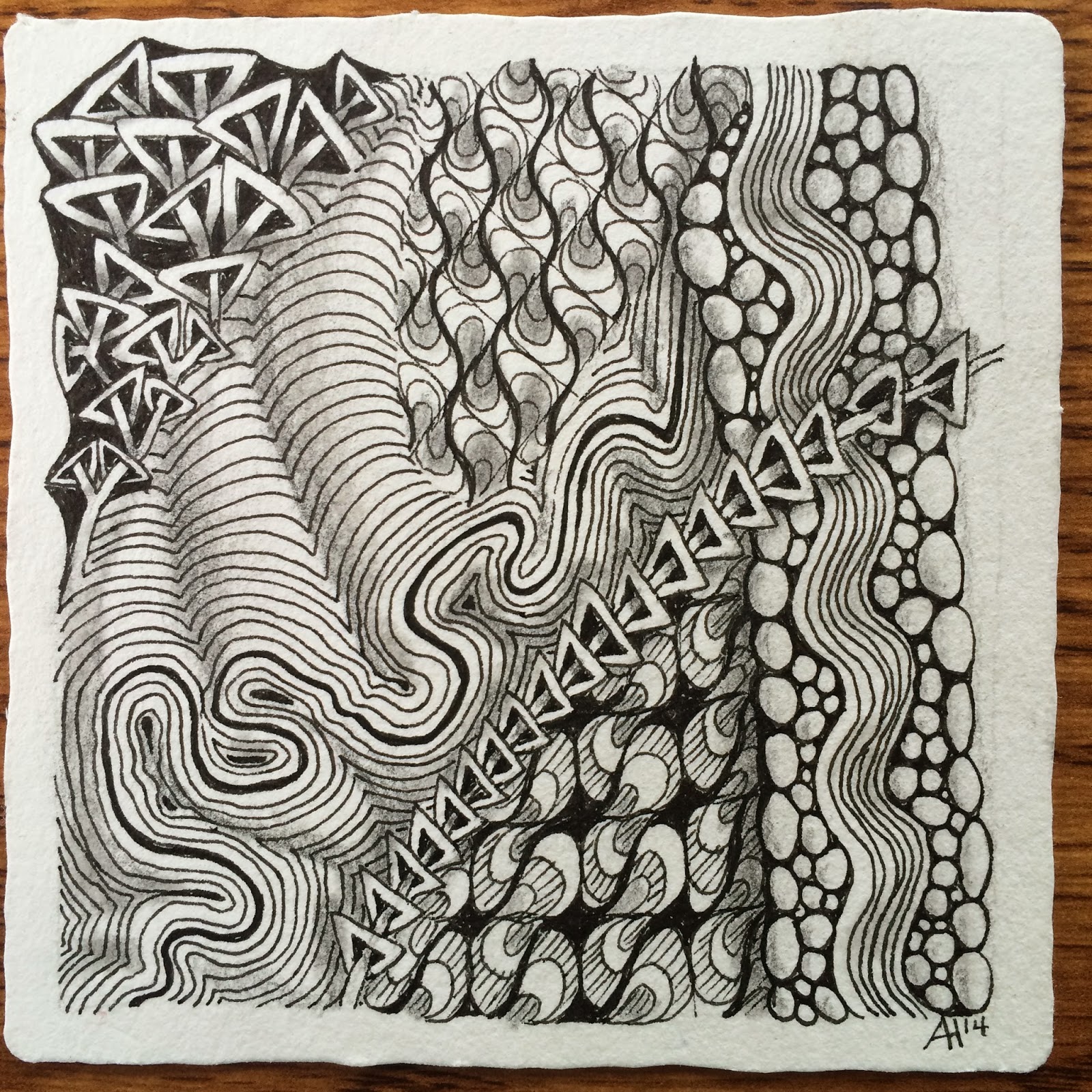 Tickled To Tangle: "It's a String Thing" #41 Tiles
