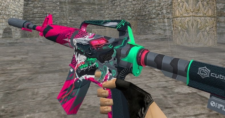 Skin M4A1- Cyberseries (CS:GO) HD para CS 1.6 - CS Revo!