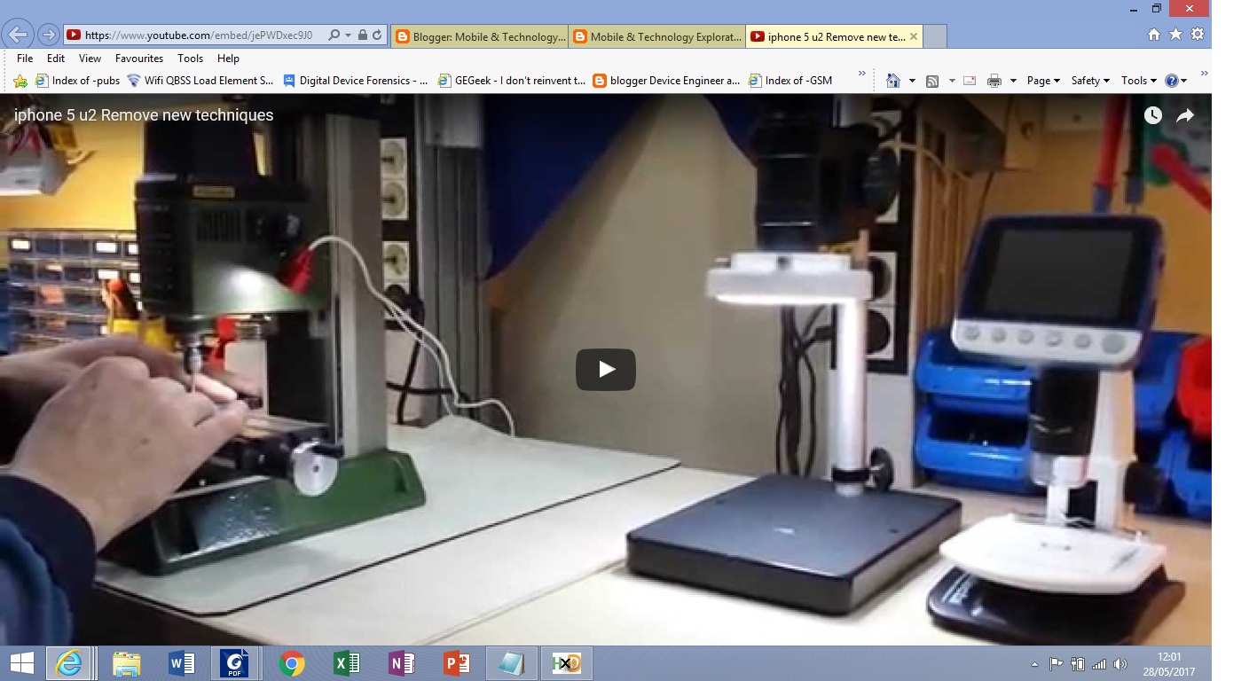 Mobile & Technology Exploration: Forensic Chip Off - Notes in Progress