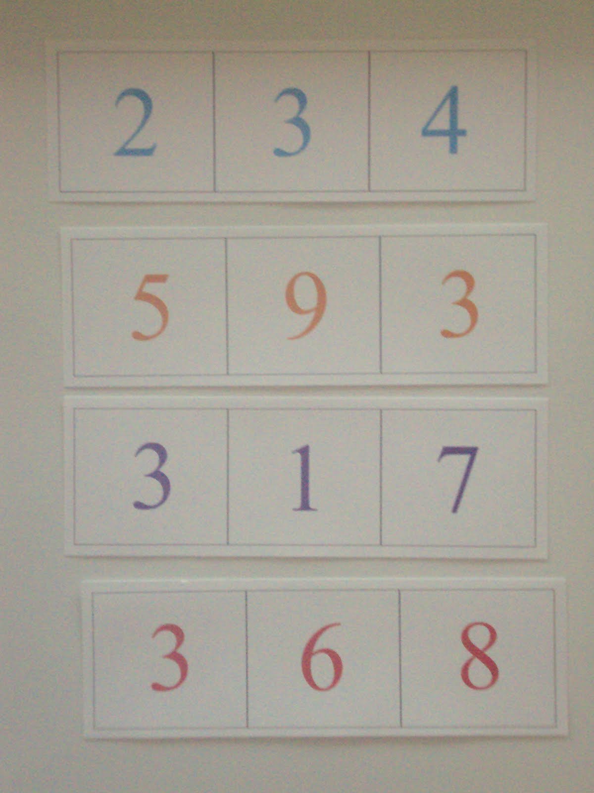 Mom's Tot School: Number: 3