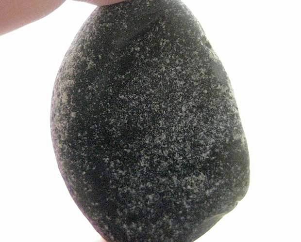 Handmade By Amor Ireland Rare Dense Black Sea Glass