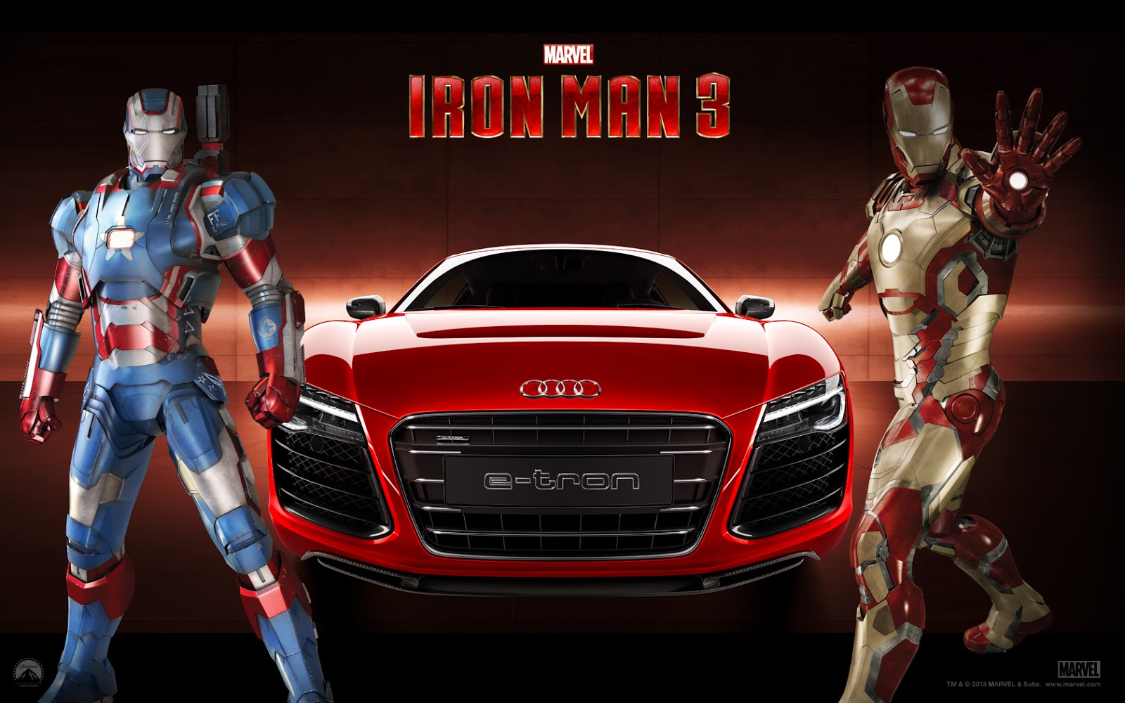IRON MAN 3: SPOT (BAJA CALIDAD) Y CLIP EN CASTELLANO. ARTE PROMOCIONAL