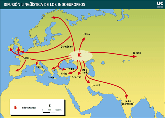 Historia Primero 3: mapas para INDOEUROPEOS
