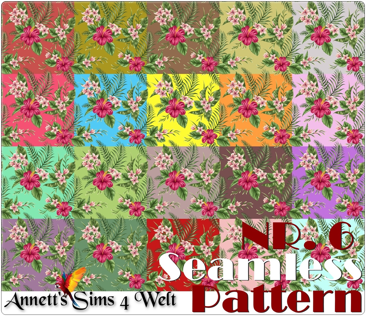 Annett's Sims 4 Welt: Seamless Pattern - Nr. 6