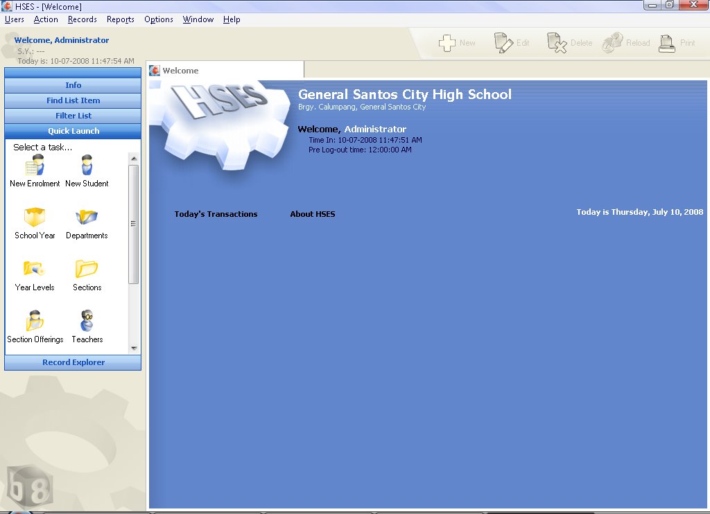 Program HSES | Pemrograman
