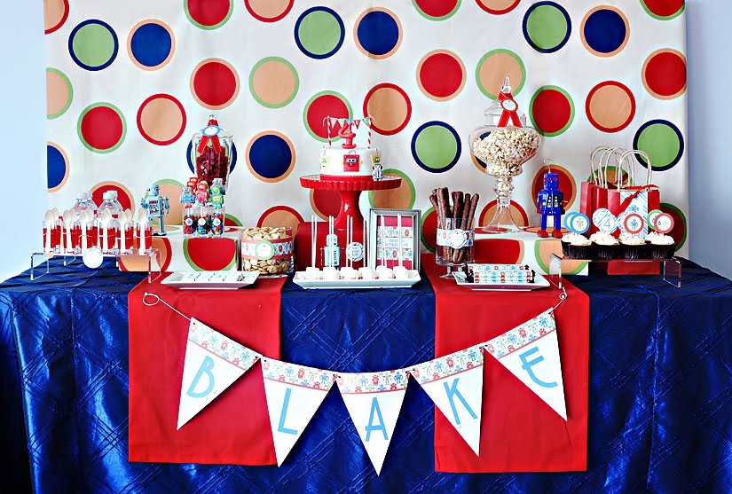 Blake’s 4th Robot Birthday Party