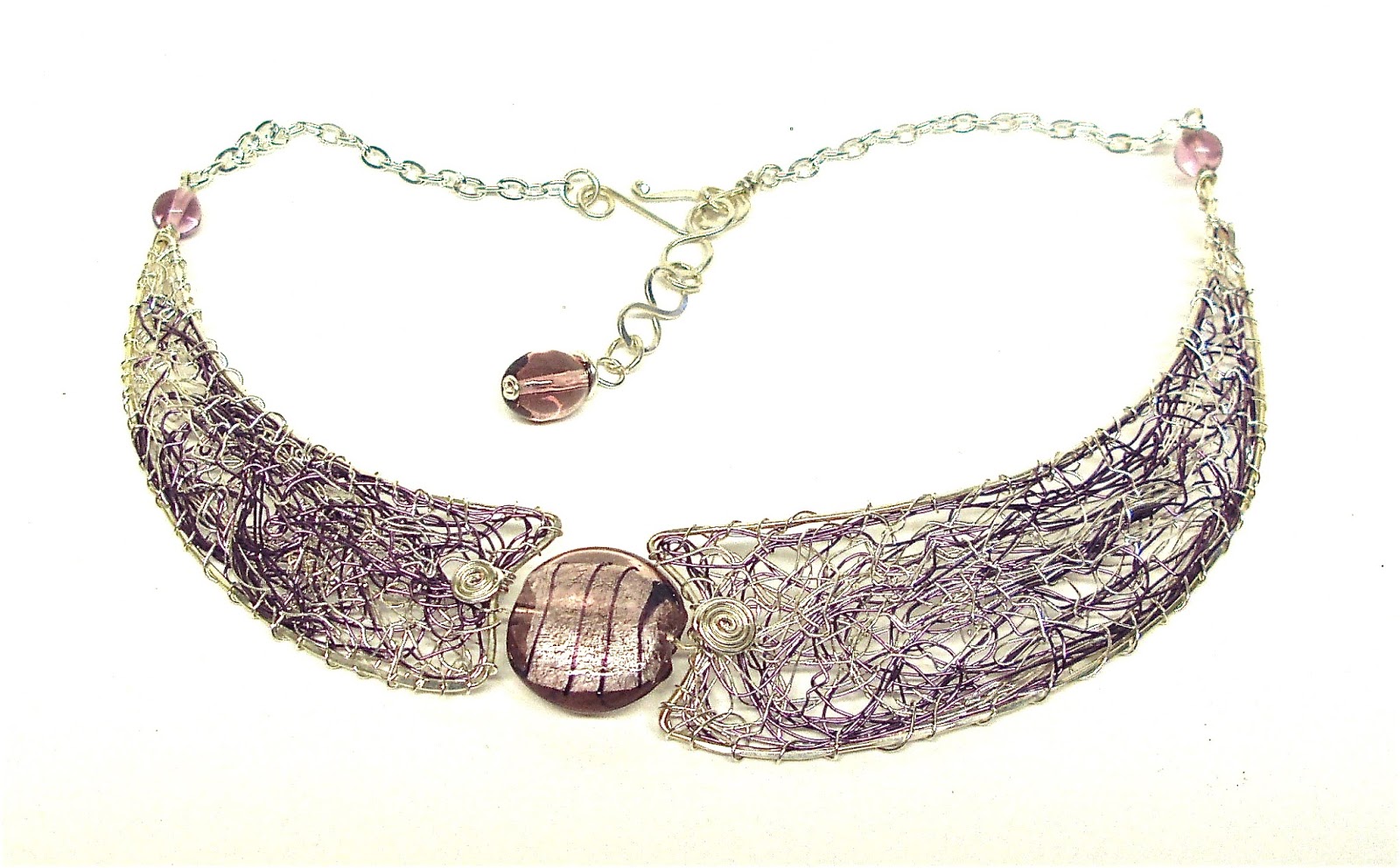 WireWorkers Guild: SCRUNCHED WIRE COLLAR NECKLACE