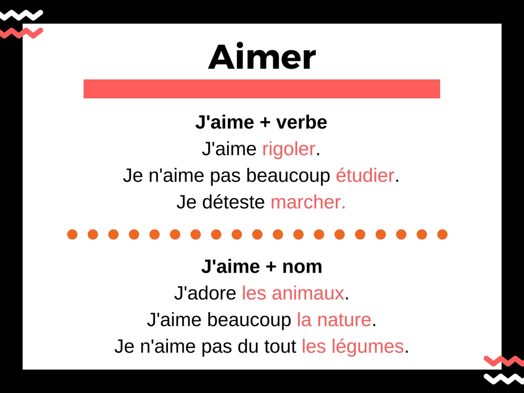 Apprendre le Français, c'est facile !: Les goûts