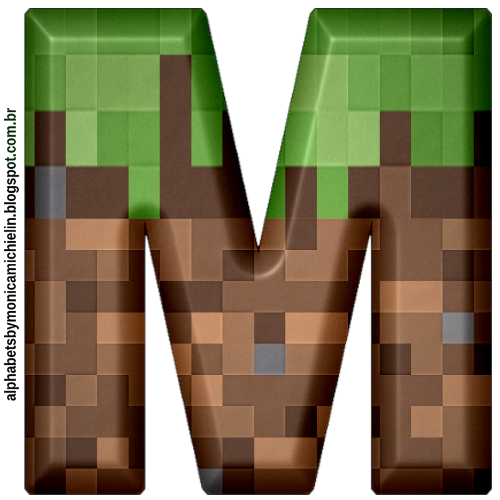 M. Michielin Alphabets: MINECRAFT ALPHABET LETTER PNG , ALFABETO ...