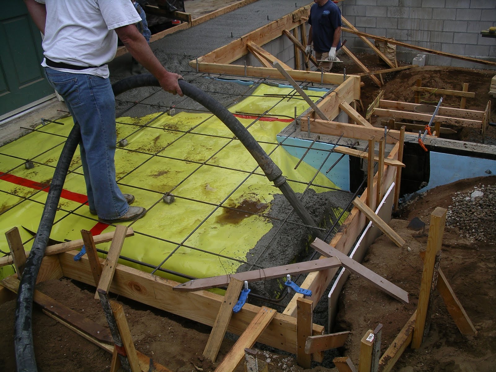 Home Remodeling Step By Step: Step 15.5 - Pouring the Slab