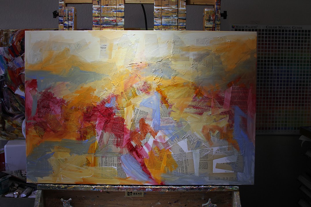 Contemporary Artists of Texas: In Progress Painting by Texas Artist ...