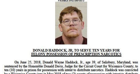 Salisbury News: Sentencing of Donald Haddock Jr.