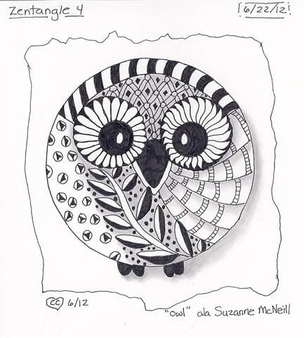 CC's Art Blog: Tangling with a pal!