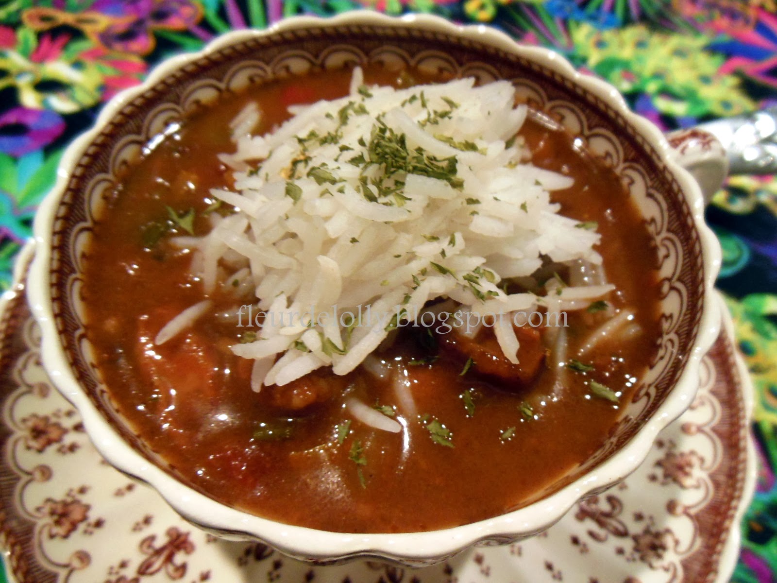 Fleur de Lolly: Smoked Pork & Crawfish Sausage and Tasso Gumbo