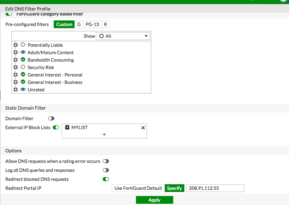 Ken Felix Security Blog: Using FortiOS external resource list