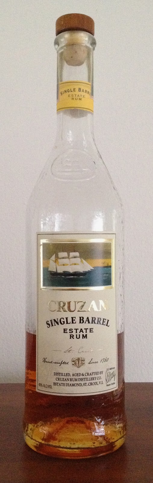 Chemistry of the Cocktail: Rum Review: Cruzan Single Barrel #86189
