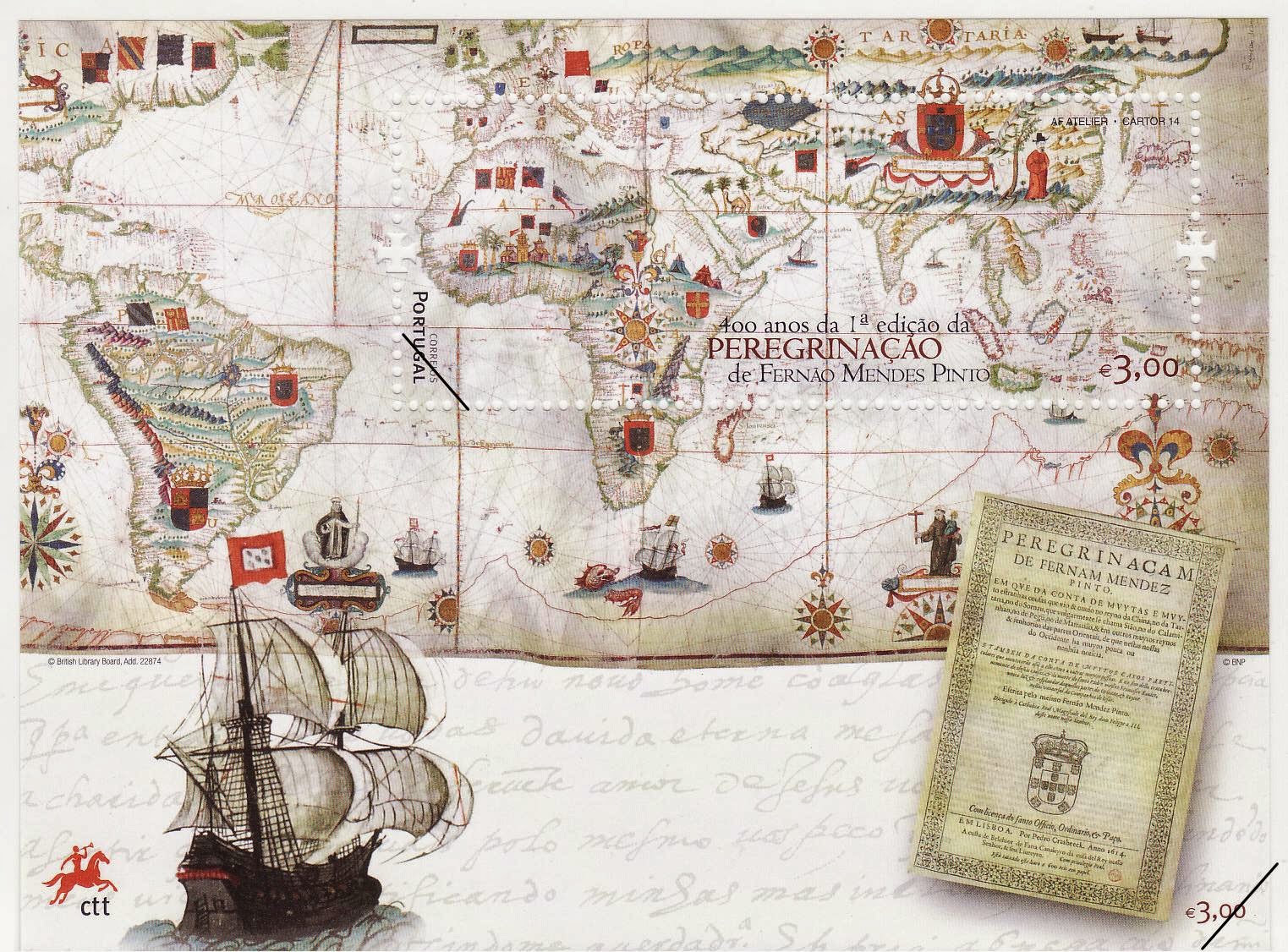 Inteiros Postais de Portugal: Fernão Mendes Pinto (400 anos da 1.ª ...