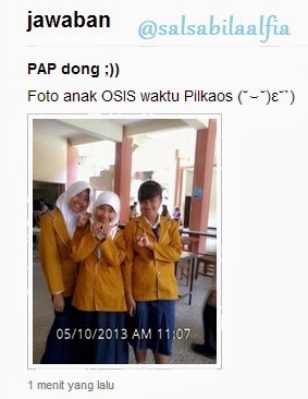 Salsa's Blog: PAP (Post A Picture) di Ask.fm