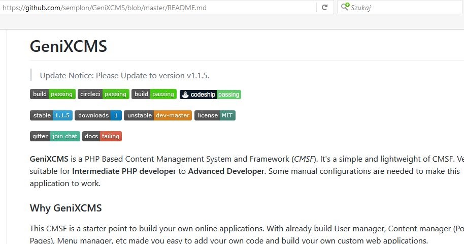 code16: 'modus operandi' - GeniXCMS 1.1.5