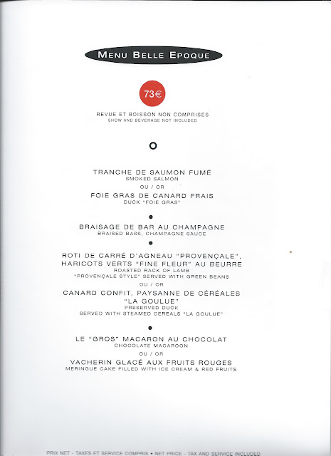 Chris Suhr's Menu Collection: Moulin Rouge. Paris