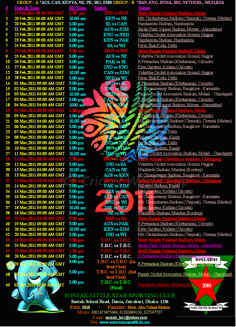 World Cup 2011: icc cricket world cup 2011 teams