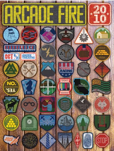 Flyer Goodness: Arcade Fire Posters by Burlesque of North America