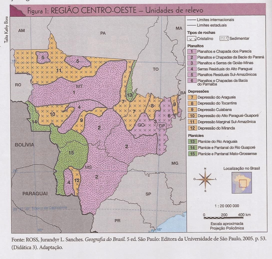Mapas da Região Centro Oeste do Brasil